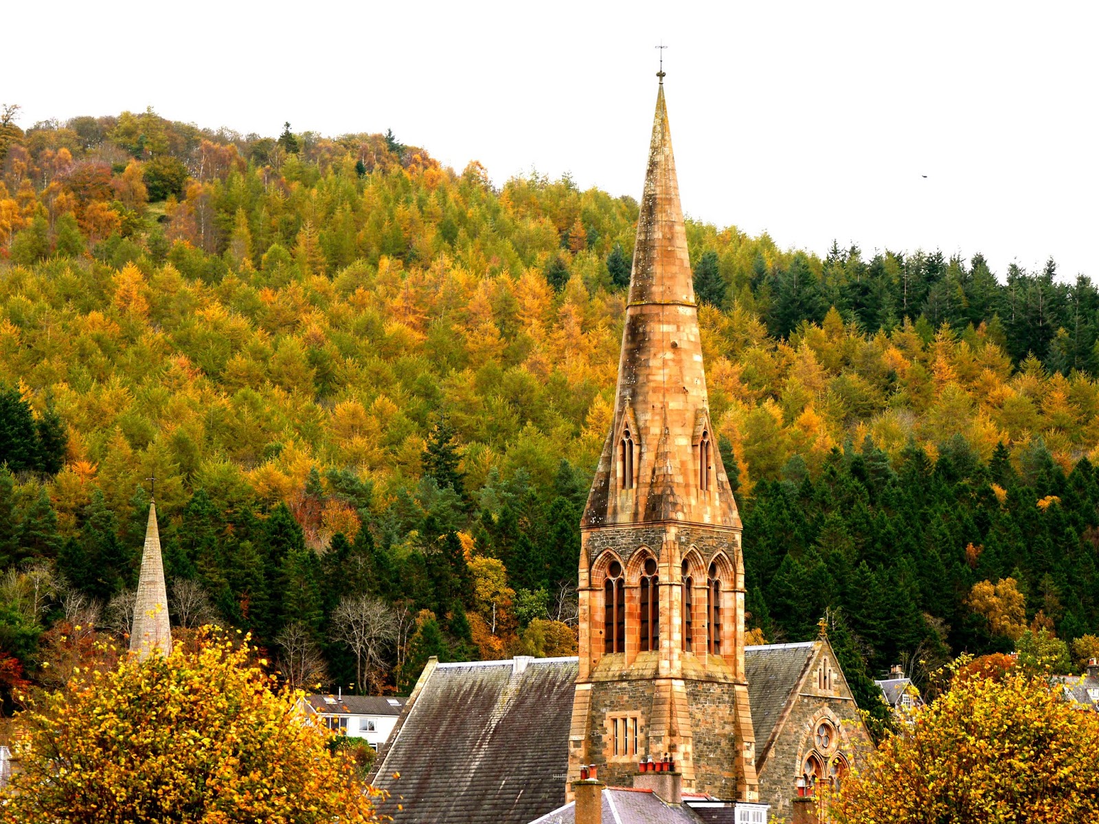 Visiting Scotland in the Fall. Part 1- Peebles.