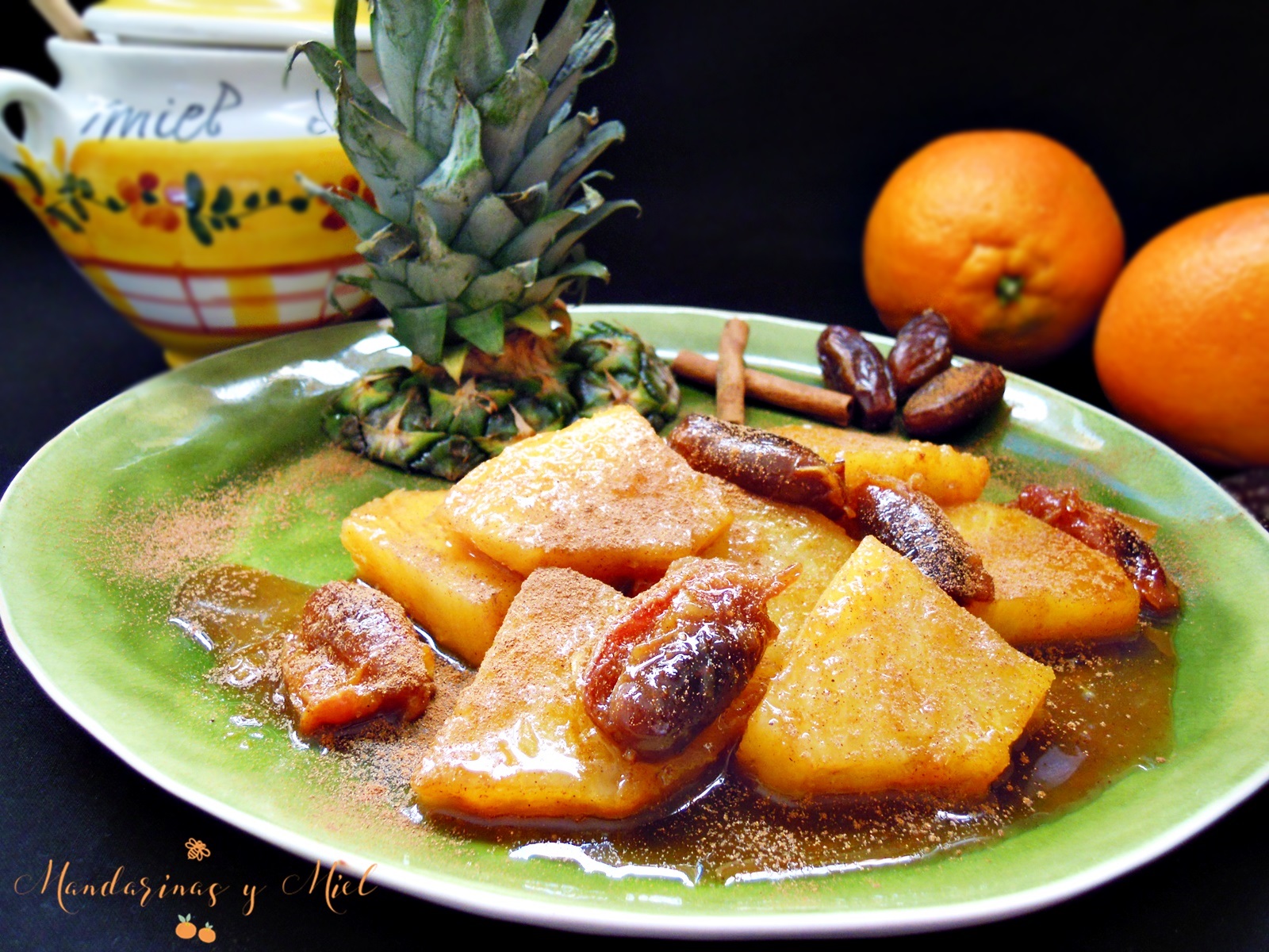 Piña asada a la miel | Mandarinas y miel