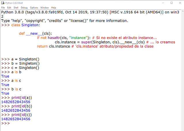 APRENDER A PROGRAMAR CON PYTHON: PATRÓN SINGLETON