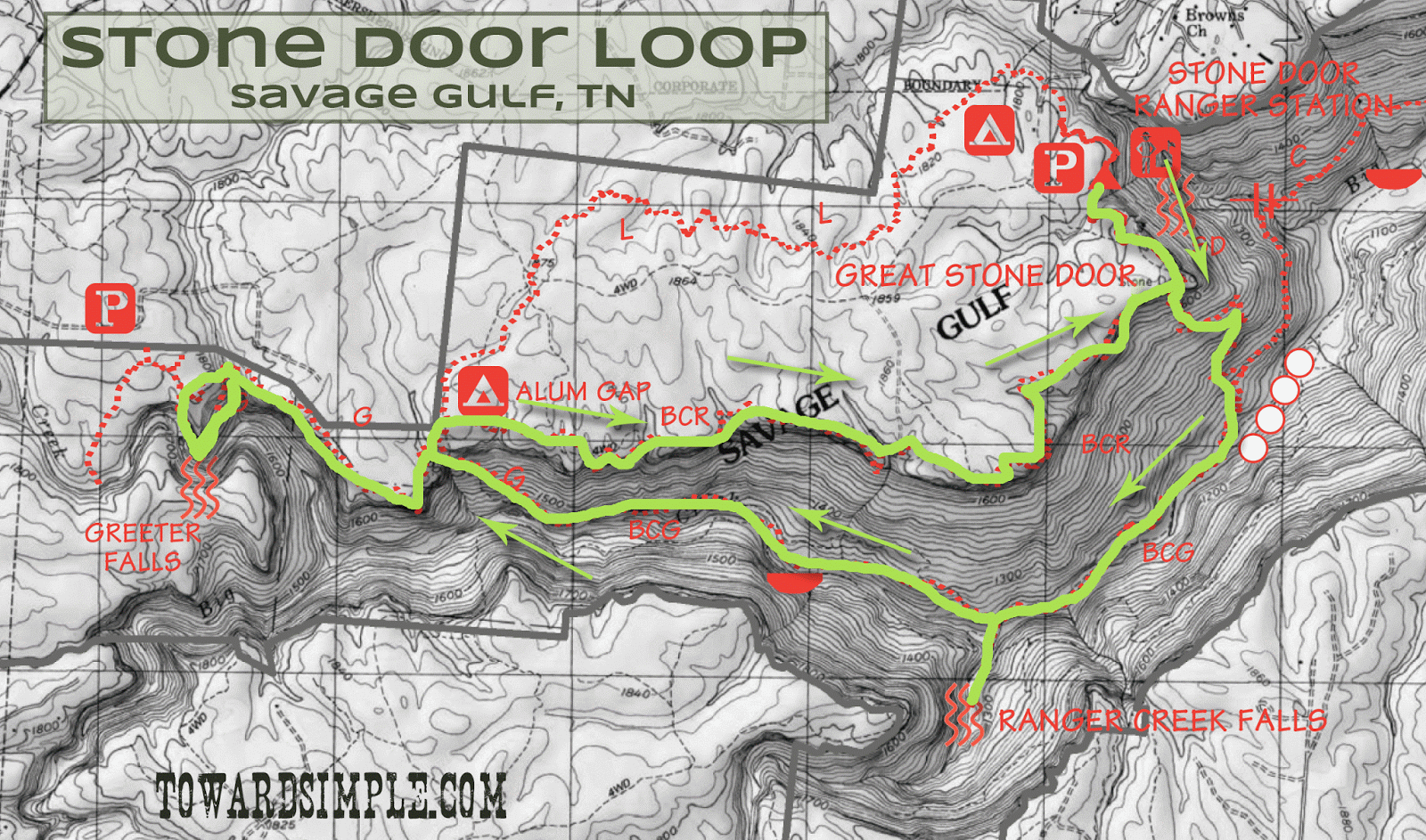 toward simple: Trail Review: Stone Door Loop; Savage Gulf, TN
