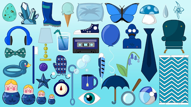 Seven Blue Orchids: Things That are Blue