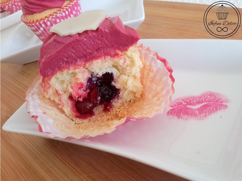 Infini Délice: Cupcakes aux Fruits Rouges {Spécial St Valentin}