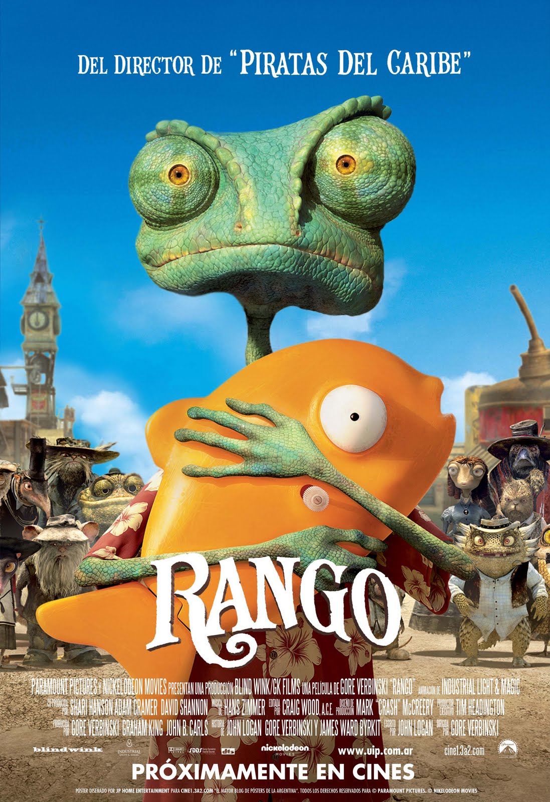 Cinoscar & Rarities: El lagarto cowboy: Crítica de RANGO