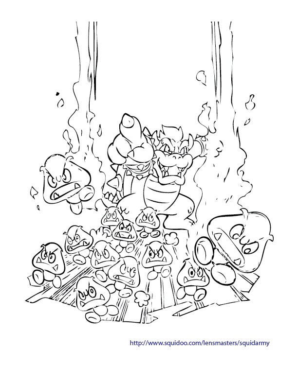Mario Bros Coloring Pages