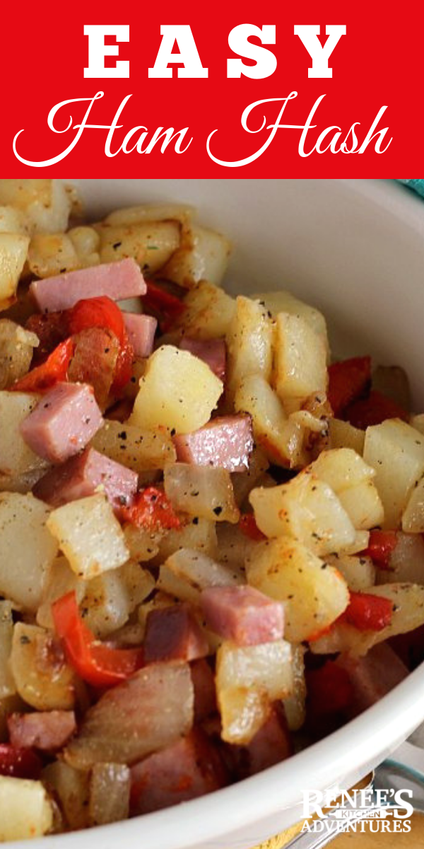 Easy Skillet Ham Hash | Renee's Kitchen Adventures