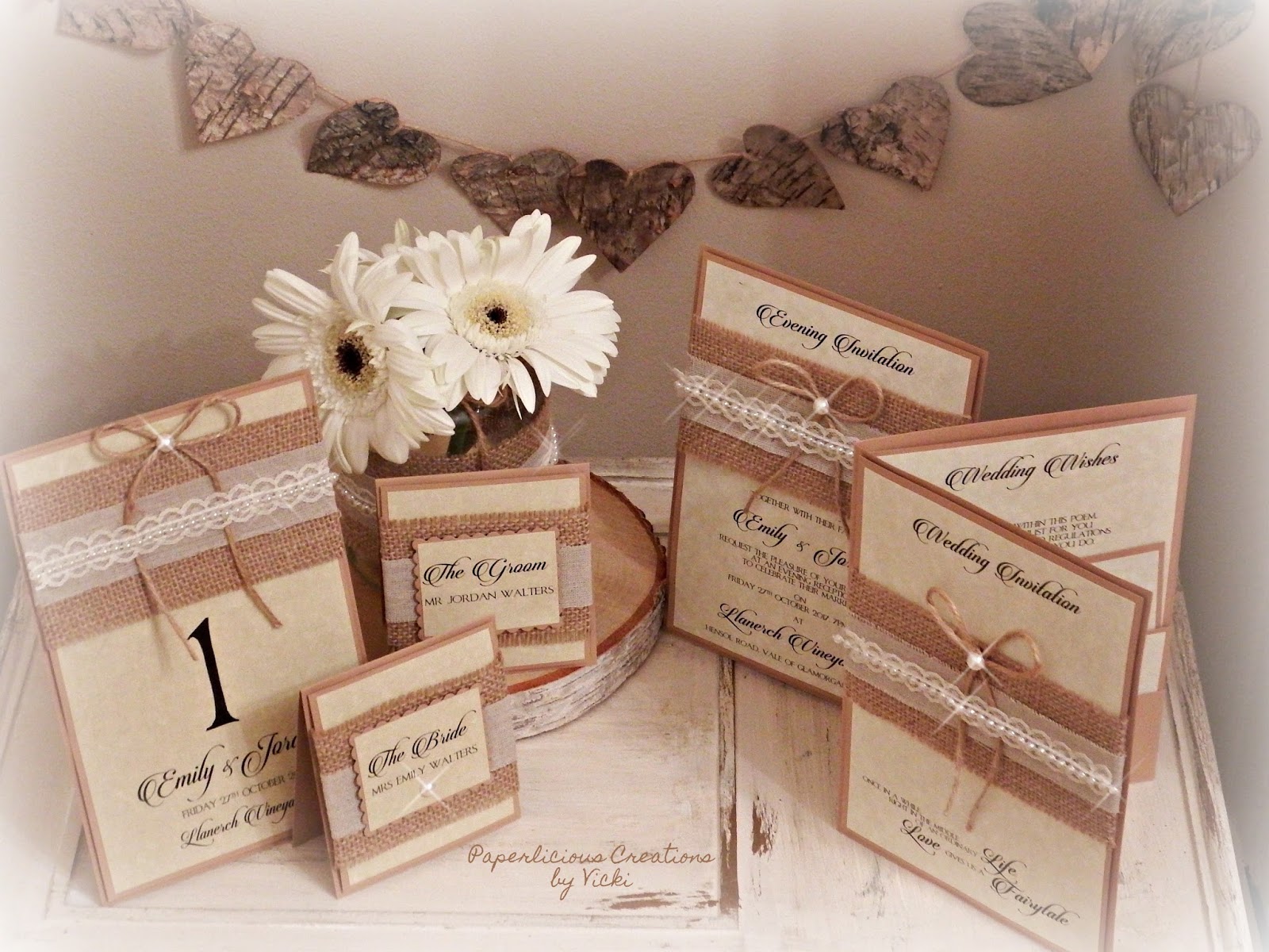 Rustic Stationery For Wedding at Terry Summers blog