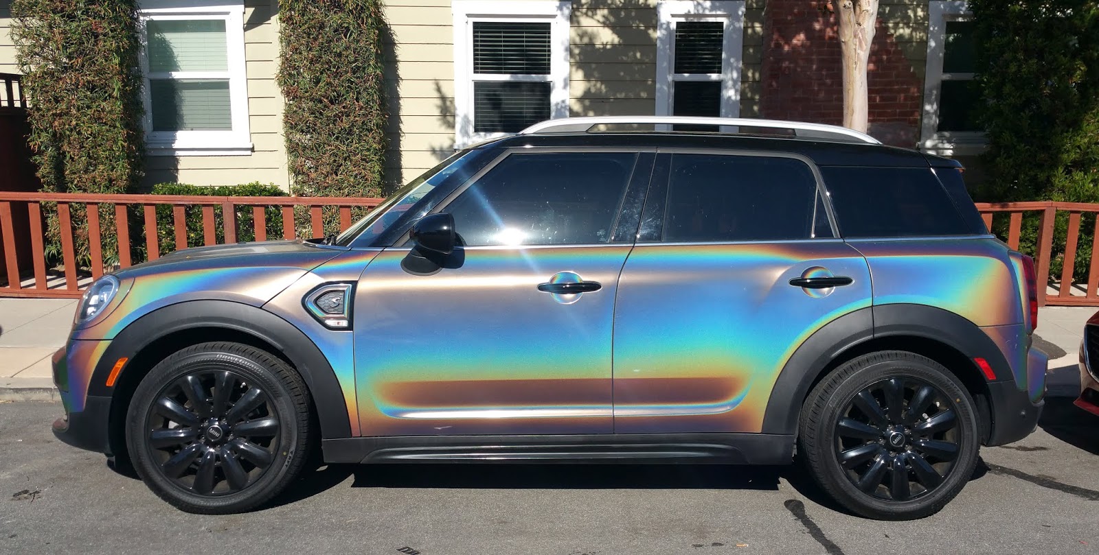 Just A Car Guy: I don't recall seeing an iridescent vinyl wrapped car ...