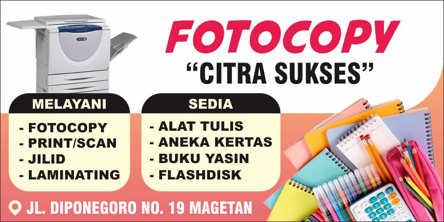 Template Banner Fotocopy Format CDR - Masvian
