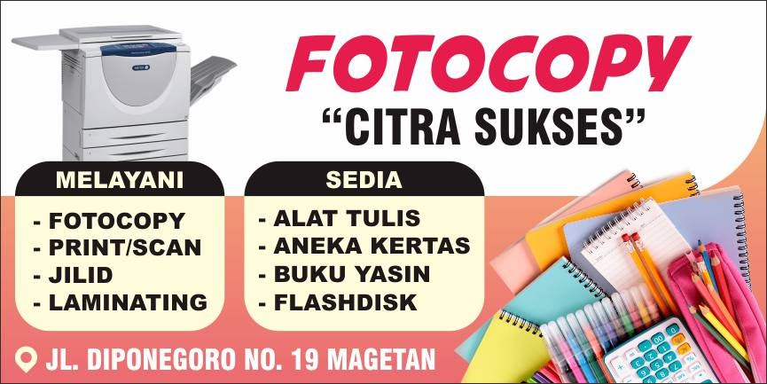 Template Banner Fotocopy Format CDR - Masvian