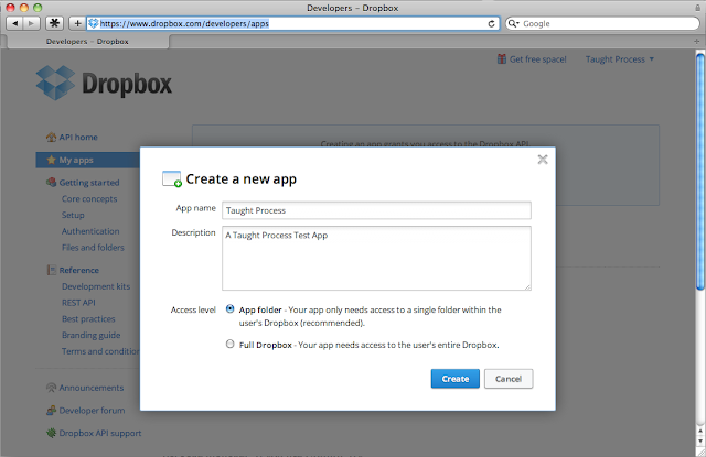 Taught Process: A Dropbox client example in Python