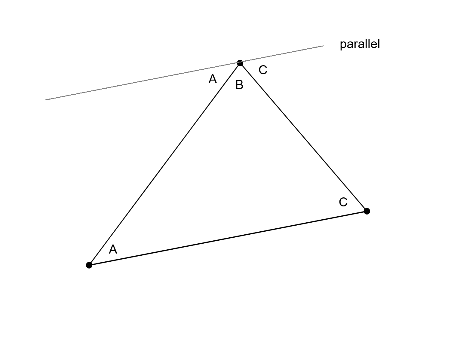 MEDIAN Don Steward mathematics teaching: angles in a triangle