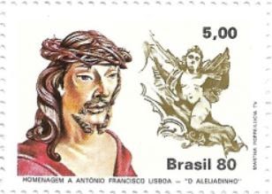 1980 - Brasil - Cristo Ultrajado - Acervo de Selos
