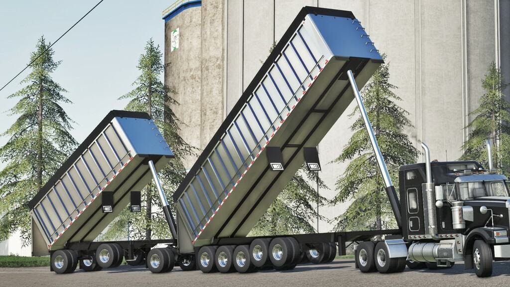 FS19 West EP End Dump Pack 1.1 - FS 19 & 22 USA Mods Collection