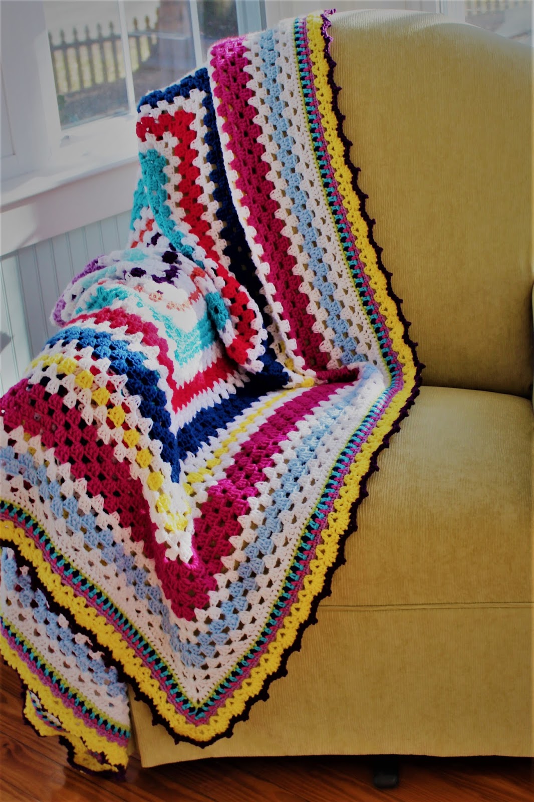 The Harris Sisters: Granny Square Scrap Afghan