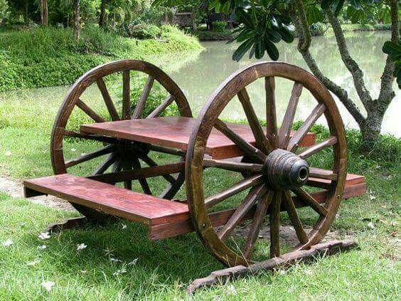 De Todo, Un Poco .: Reutilizando ruedas en la decoración