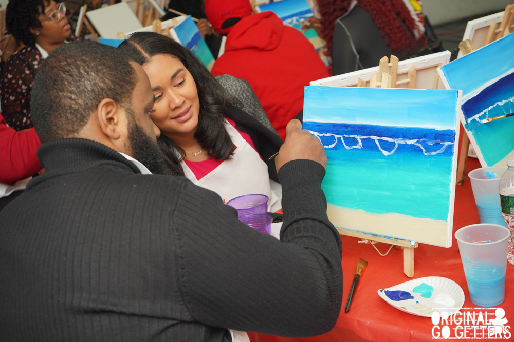 OriginalGoGetters: Paint sip and vibe 2-14-2021