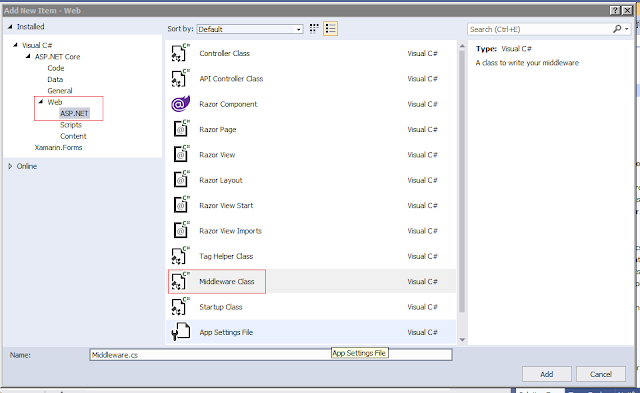 Middleware in .Net Core