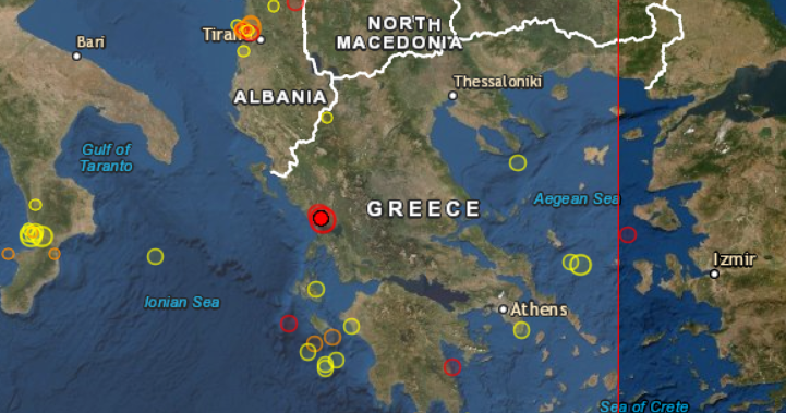 Earthquake Prediction: 5.4R in Greece.