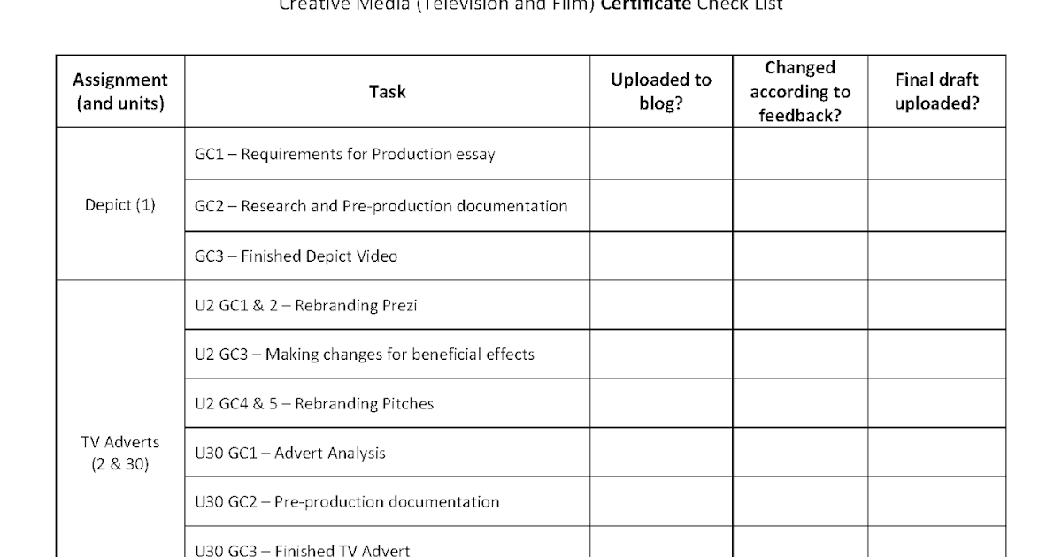 BTEC National Cert and Sub Dip in Creative Media Production (TV and ...