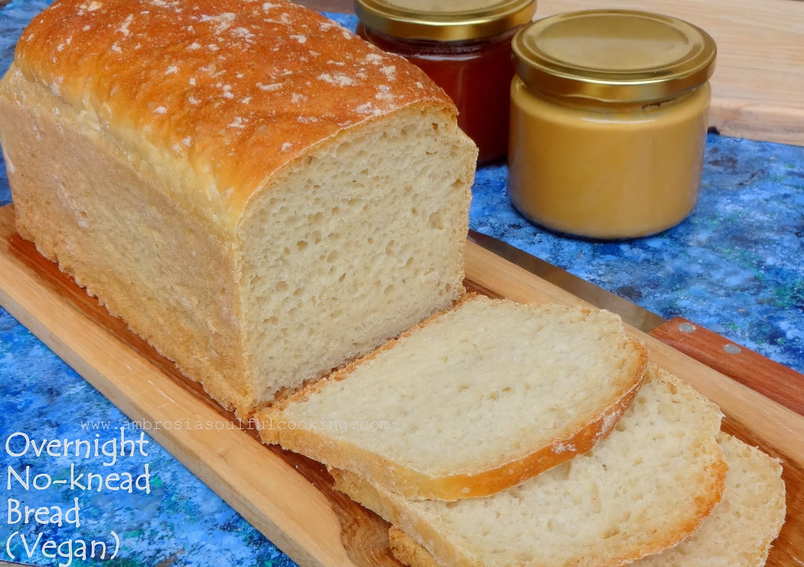 Overnight No-knead Bread (Vegan) | Ambrosia