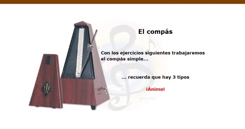 Clases de Música en ESO: Actividad sobre El Compás