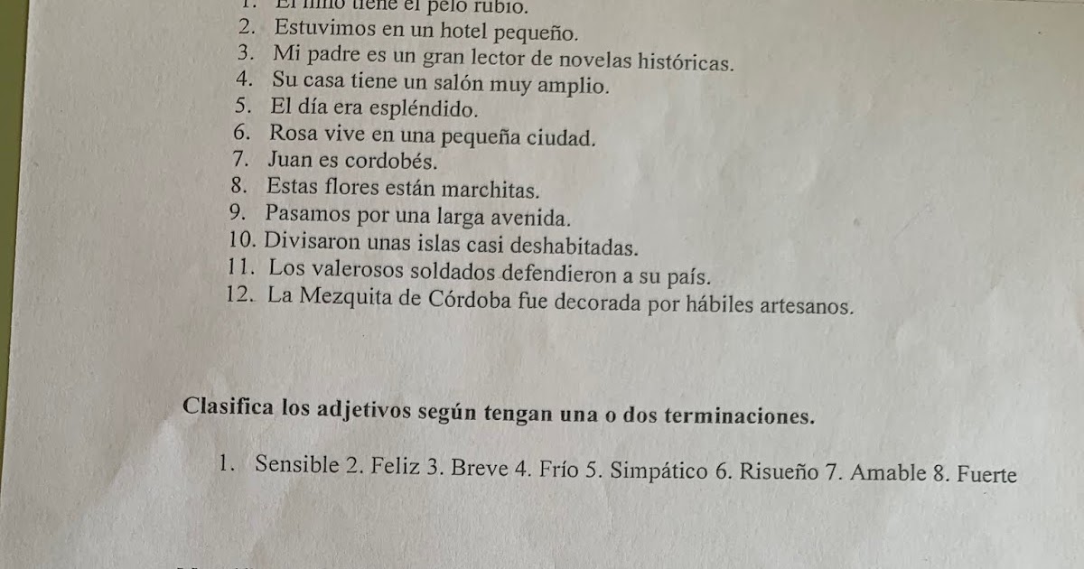 FP Básica 2.0 para valientes: ADJETIVOS PARA 1 ESO FP Básica 2.0 para valientes: ADJETIVOS PARA 1 ESO