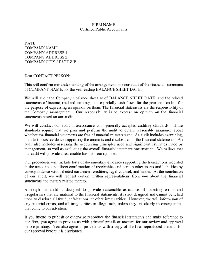 Cpa Engagement Letter Template Resignation Letter cpa-engagement-letter-template-resignation-letter