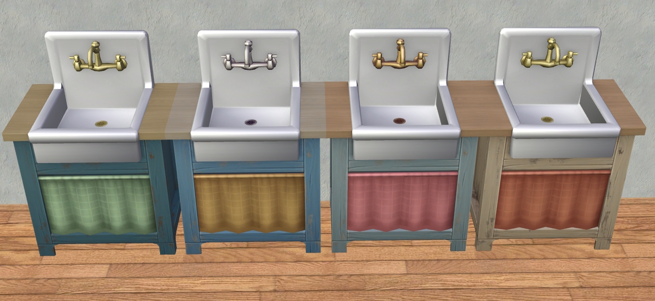 TheNinthWaveSims: The Sims 2 - TS4 Country Kitchen Country Charm Sink ...