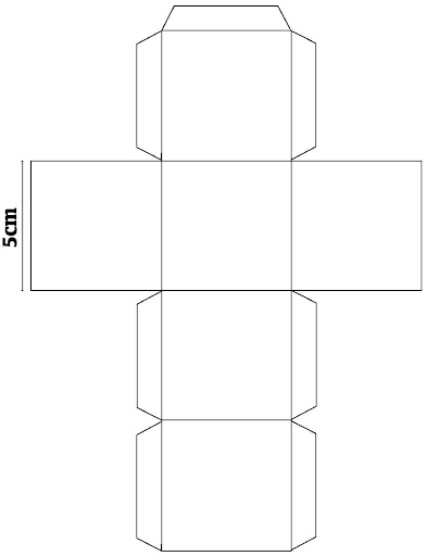Moldes de dado!-ESPAÇO EDUCAR