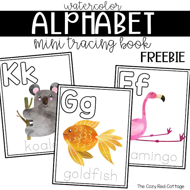 The Cozy Red Cottage: Free Animal Alphabet Mini Tracing Book