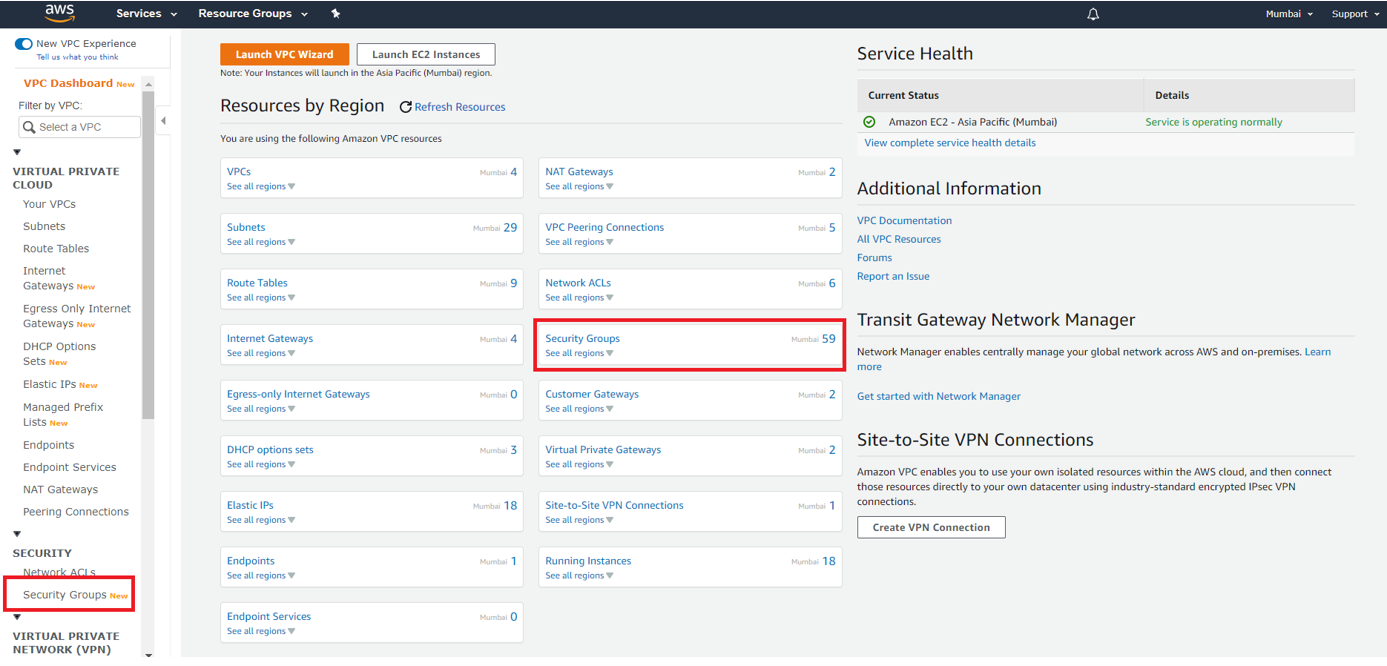 AWS Security Group | Online Networks Solution