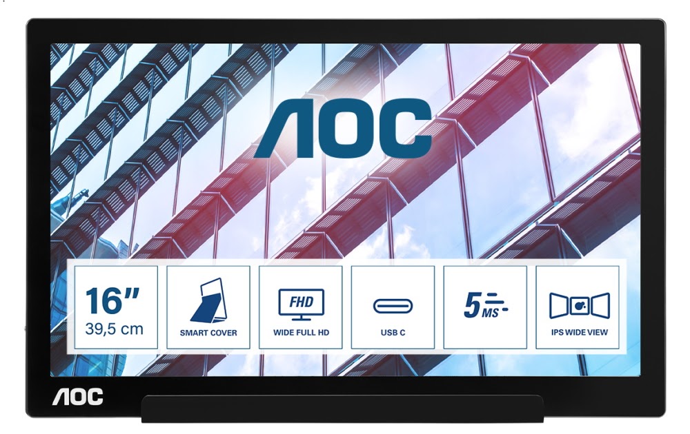 AOC com novo monitor portátil USB-C ~ Apps do Android