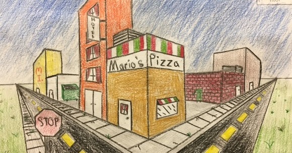 Mrs. Nhu's Oakdale Art Class: 2-Point Perspective Cityscapes