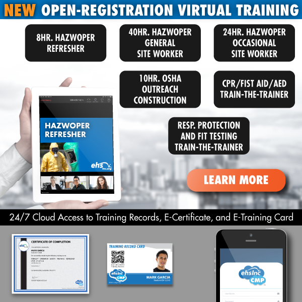 ehsInc Blog: NEW Open-Registration Virtual Training Schedule