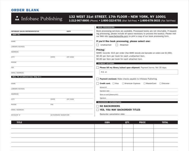 Book Order Form Template Word ~ Certificate Letter
