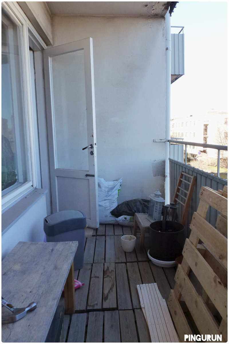 Pingurun: Parveke ennen ja jälkeen, osa 1.