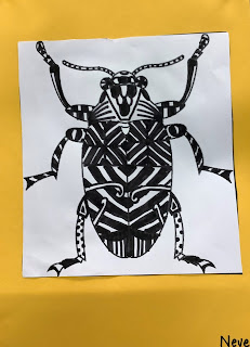 Art with Mrs Baker: Zentangle Bugs - Grade 1