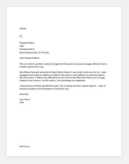 Resignation Letter Word Format For Personal Reason Formal Letters resignation-letter-word-format-for-personal-reason-formal-letters