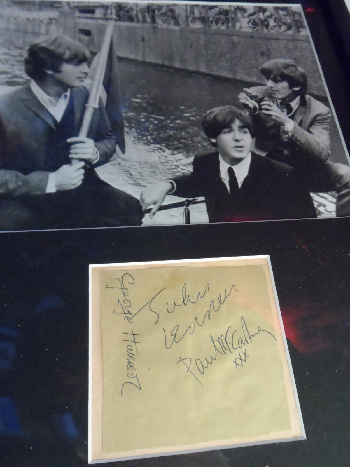 Liverpool Beatles Auction: Beatles Autographs from Speke Airport