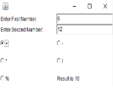 Programs based on AWT and Swing.