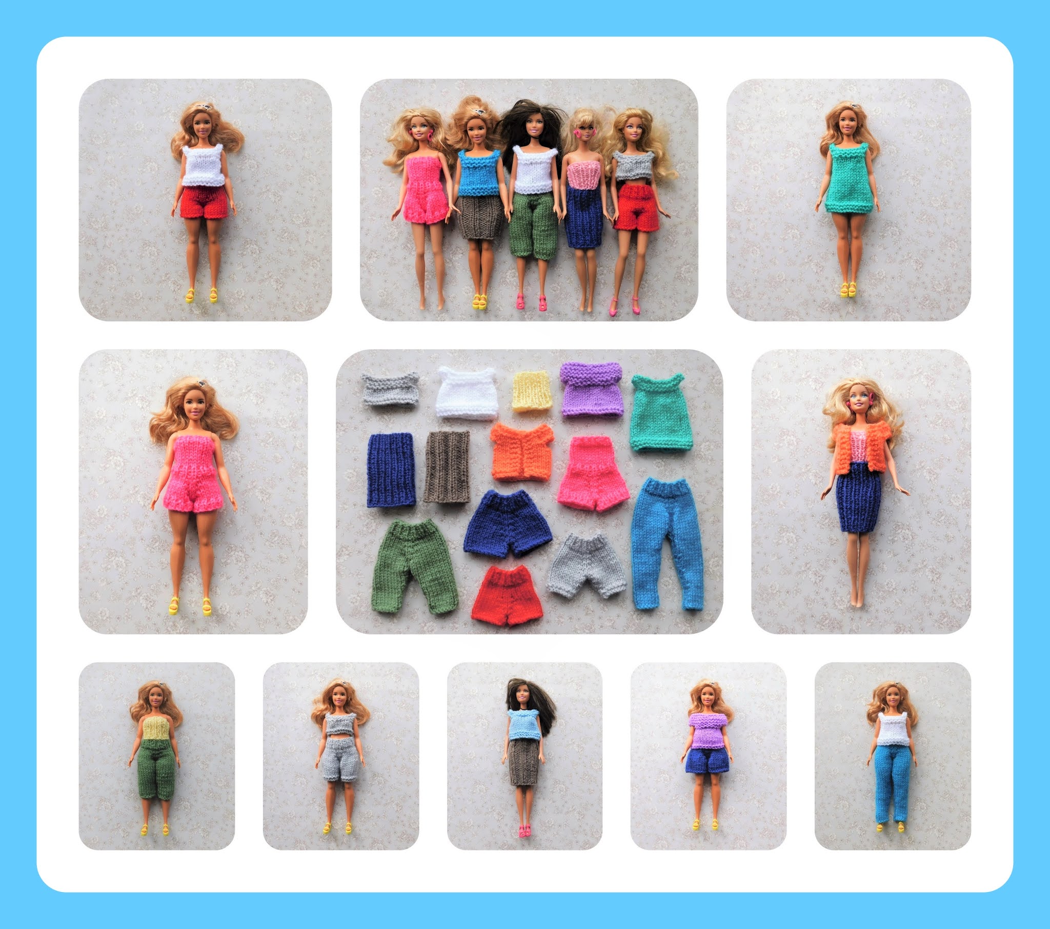 Marianna's Lazy Daisy Days: Fashionista Barbie Clothes ~ Tops, Skirts ...