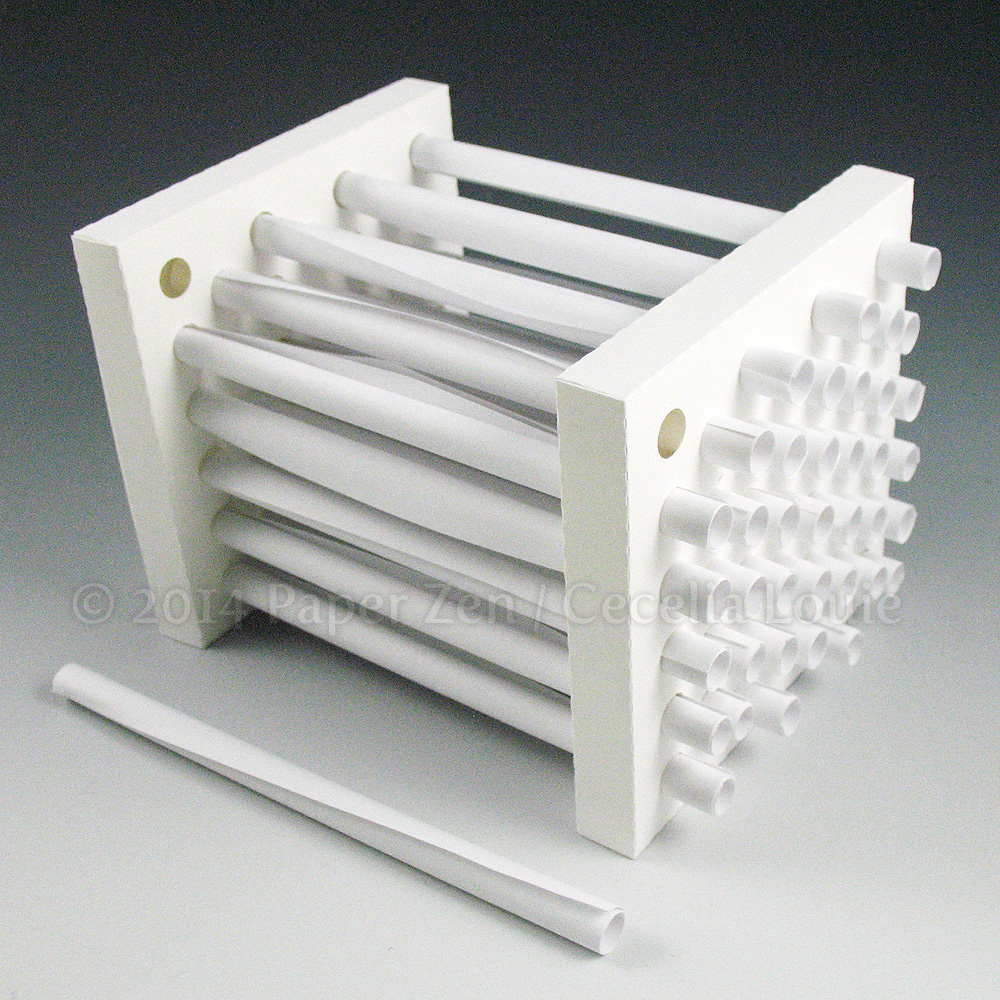 Welcome to Paper Zen ~ Cecelia Louie: DIY Mason Bee Hive of Paper