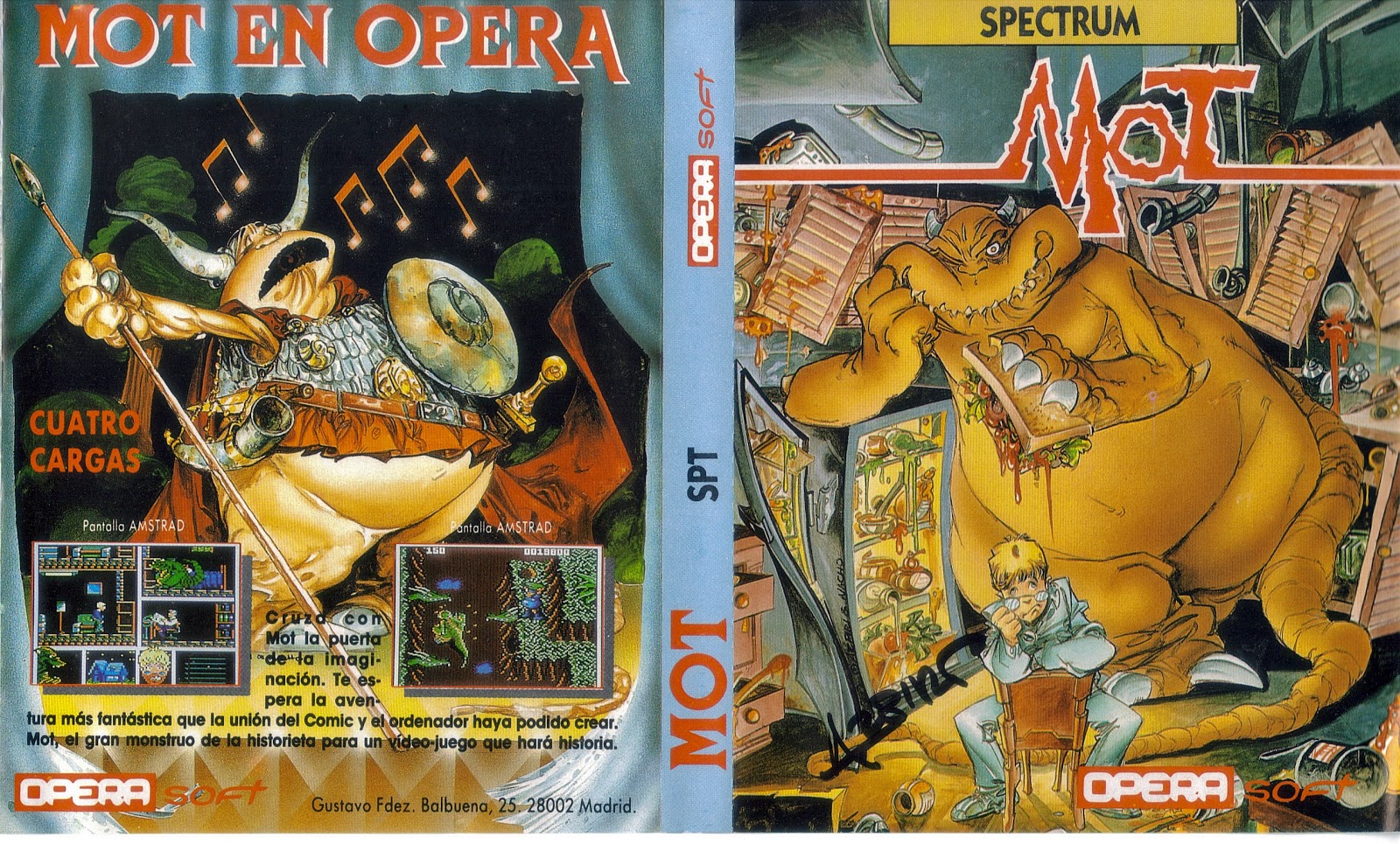 Comics firmados por sus autores: Videojuego Mot por Alfonso Azpiri