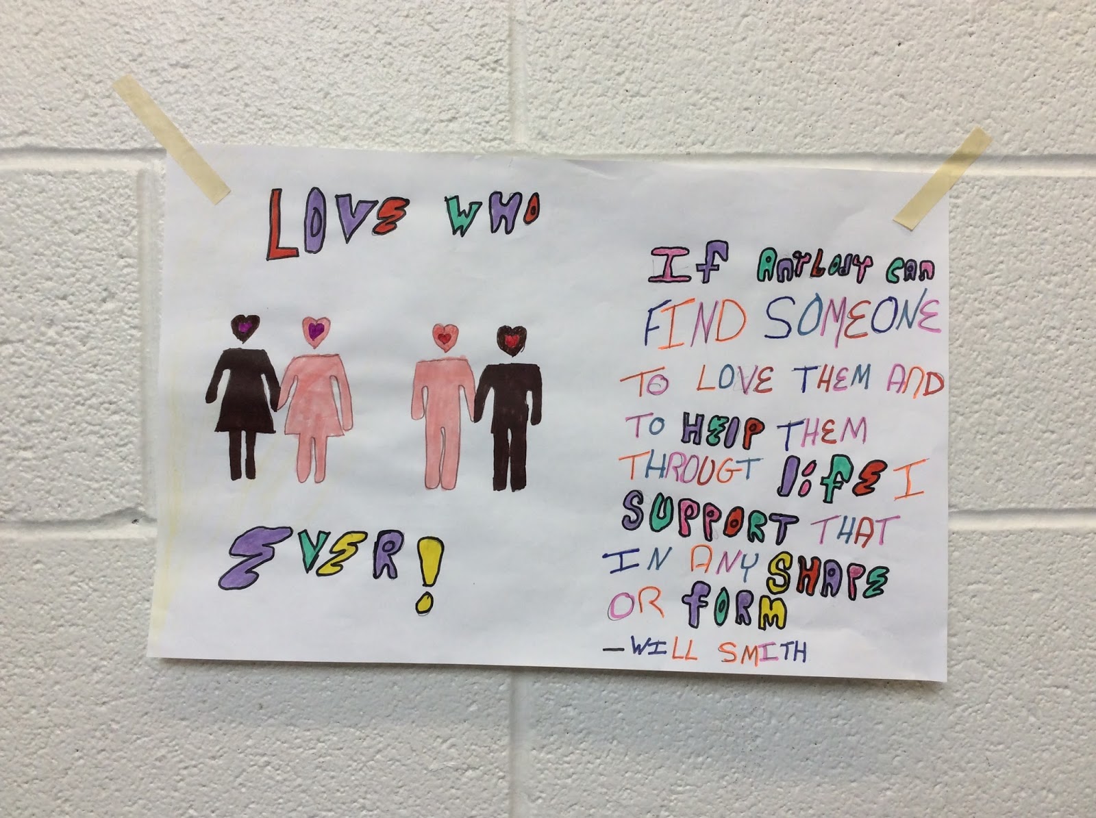 Grade 6/7 CMES: Anti Prejudice Posters
