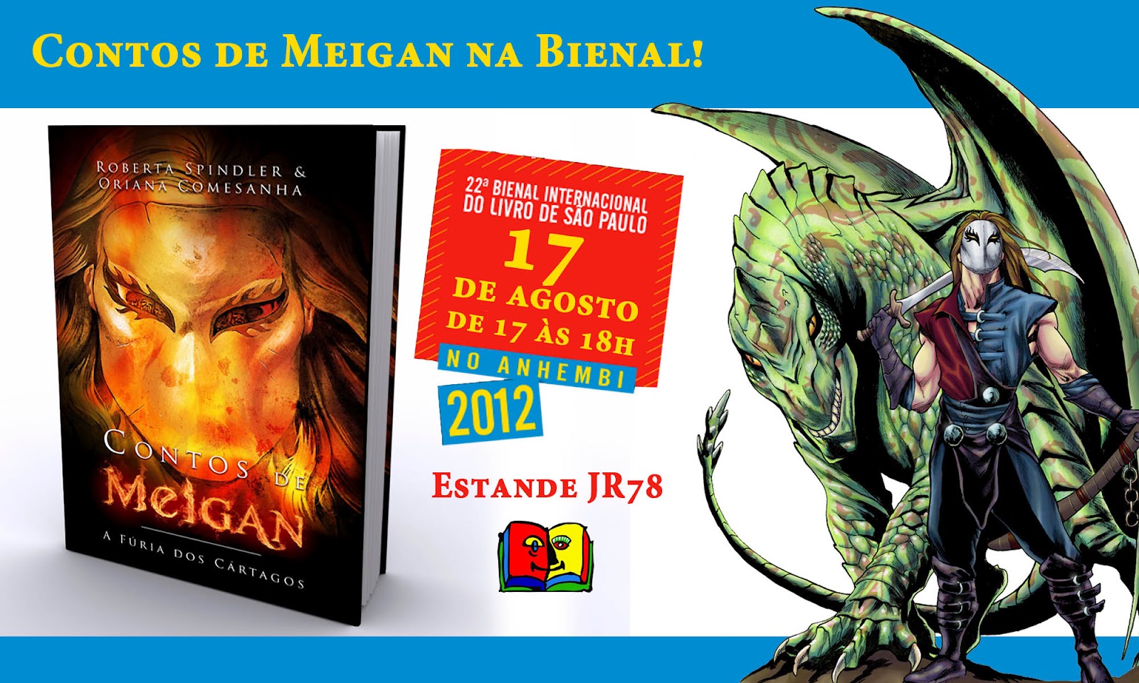 [Divulgação] Contos de Meigan na Bienal! | Entre Palcos e Livros
