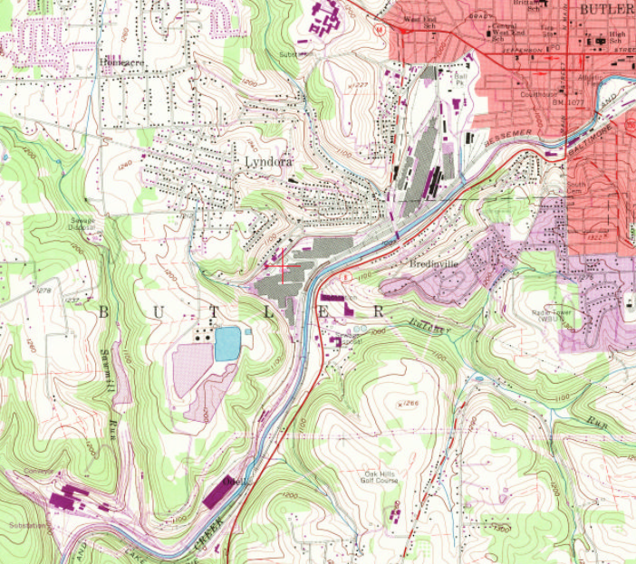 Towns and Nature: Butler, PA: Cliffs/AK Steel/ARMCO Steel Mill
