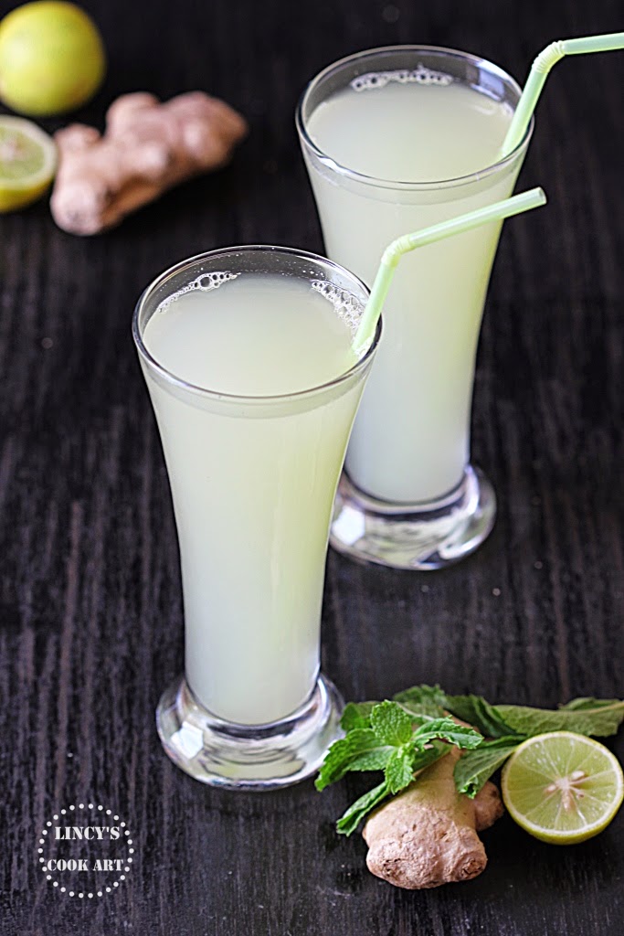 Ginger Lemonade ~ Lincy's Cook Art