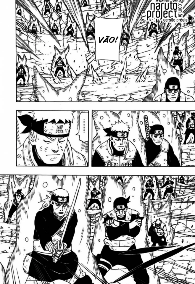 Naruto Shippuden Mangá 649 - A determinação dos Shinobis
