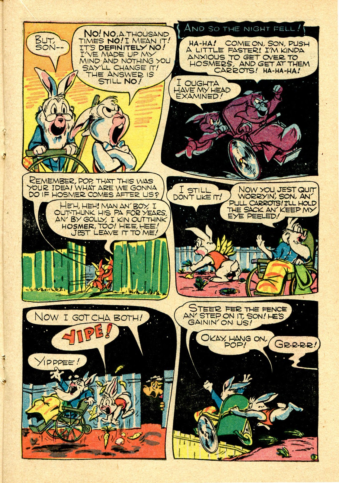 Four-Color Shadows: Grabbit O'Rabbit and Hosmer Hound-1946