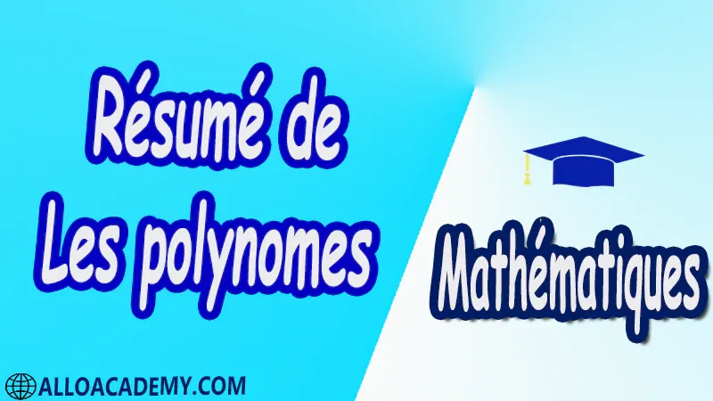 Les polynômes - Résumé pdf